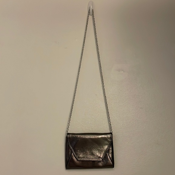 Bags | New Nwnt Pewter Mini Chain Strap Handbag | Poshmark